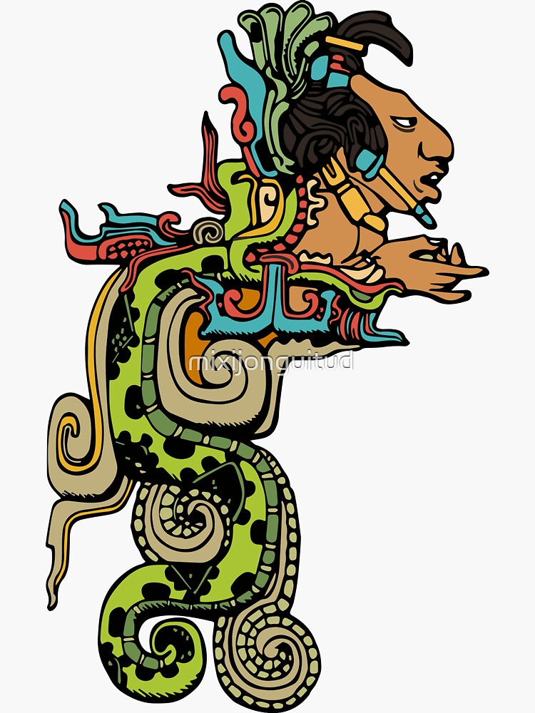 "Kukulkan" Sticker for Sale by mixijonguitud | Redbubble