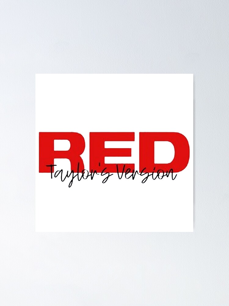 "Logo Red Taylor's Version" Poster for Sale by darktoon | Redbubble