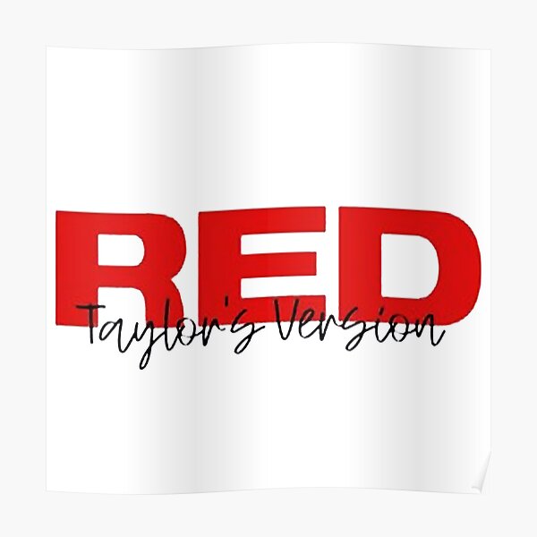 "Logo Red Taylor's Version" Poster for Sale by darktoon | Redbubble