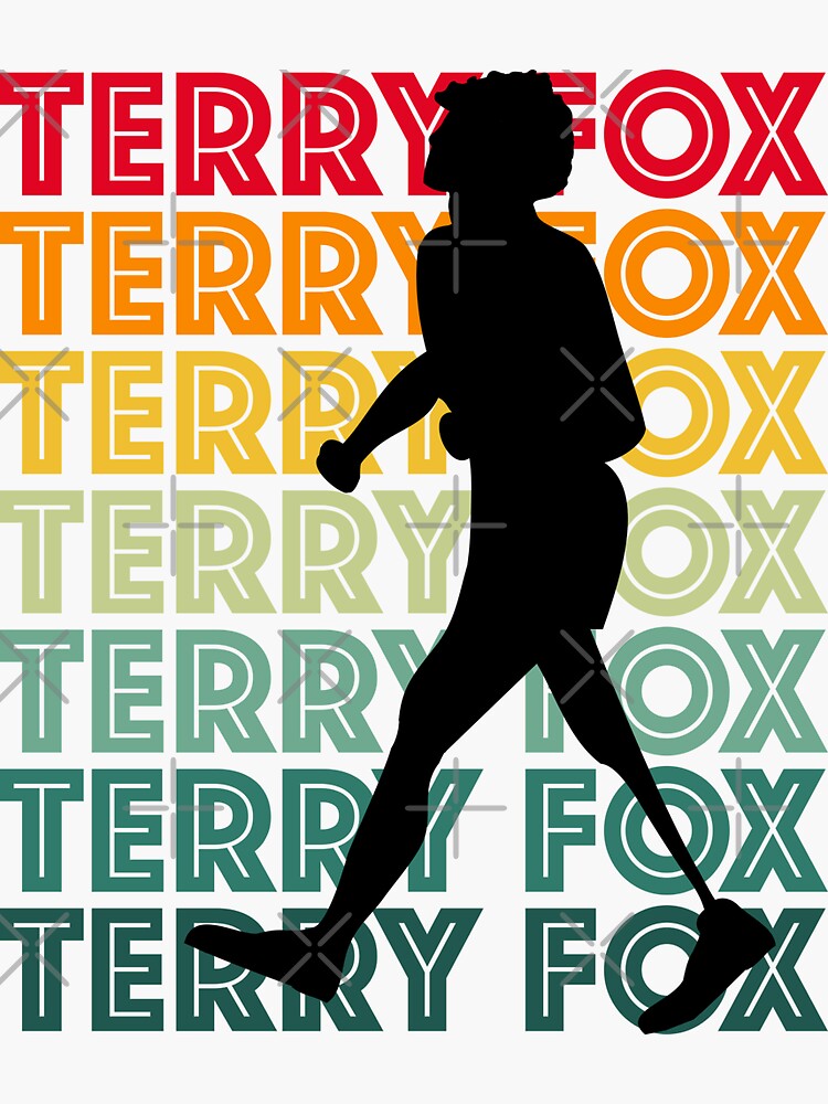 "Terry Fox" Sticker by SmartArt23 | Redbubble