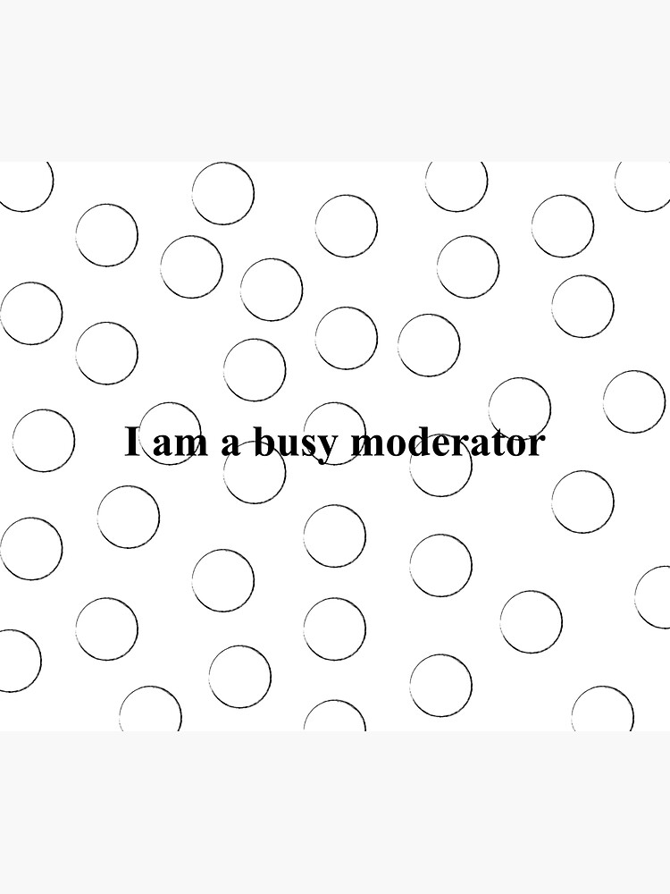 "Busy moderator." Sticker by Simplines | Redbubble