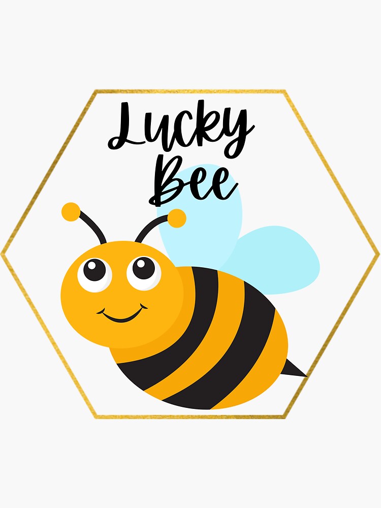 "Lucky Bee - Money Mindset" Sticker for Sale by jackiedees | Redbubble