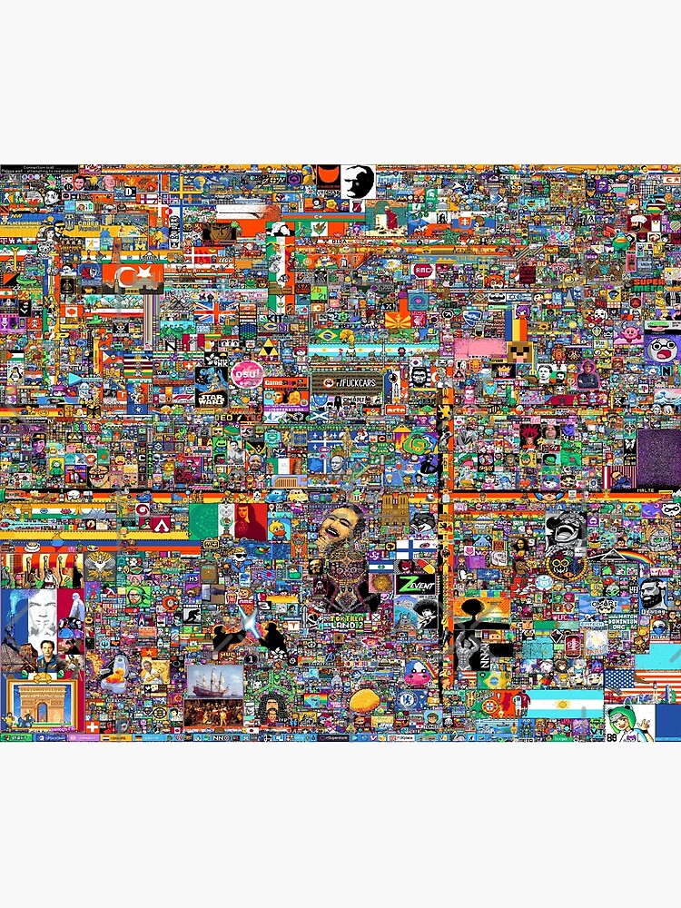 "r/place Final 2022 " Poster by Artwistooo | Redbubble