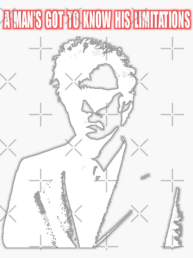 "Dirty Harry - A Man's Got To Know His Limitations" Sticker for Sale by ...