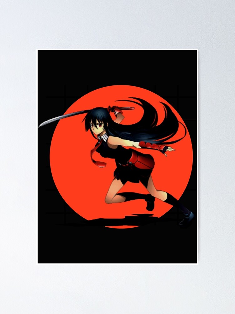 "Akame Ga Kill T Shirt Akame Manga Japanese design anime-KYOM6" Poster ...