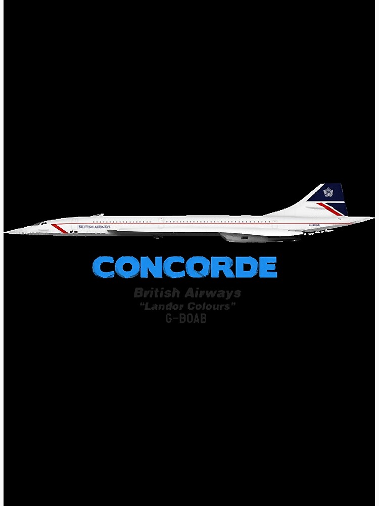 Póster «Concorde - Colores Landor de British Airways» de DonaldSmit4436 ...