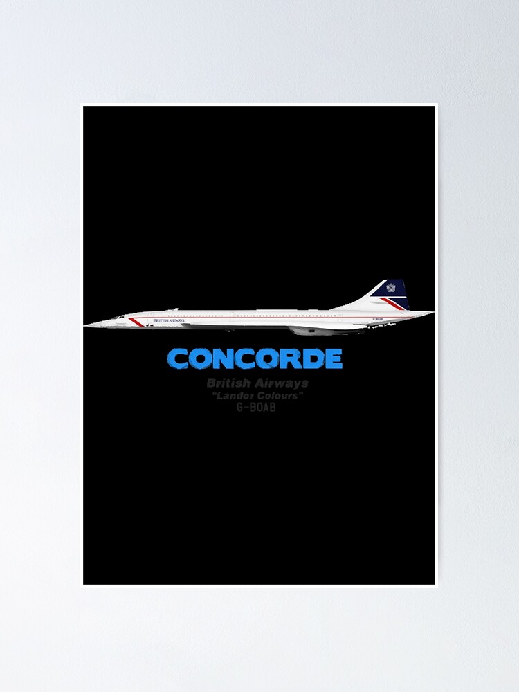 Póster «Concorde - Colores Landor de British Airways» de DonaldSmit4436 ...