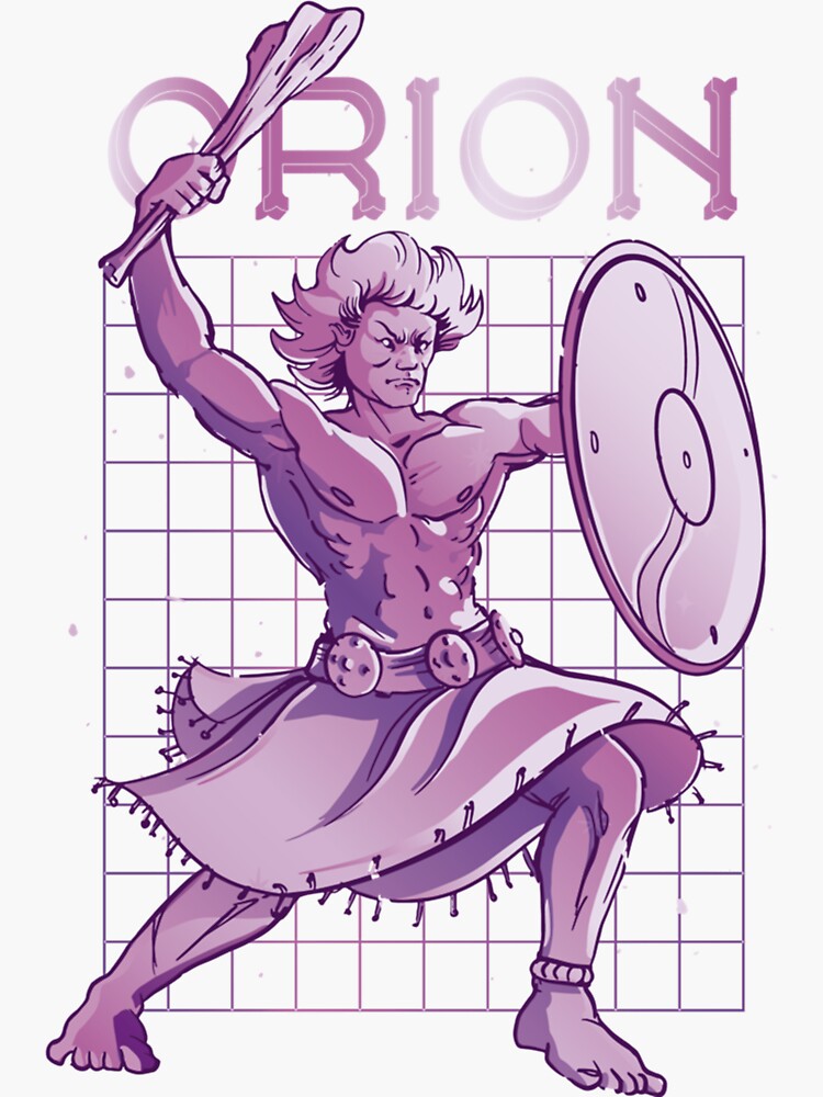 "Orion Greek Mythology Essential ." Sticker by morphykiswop | Redbubble