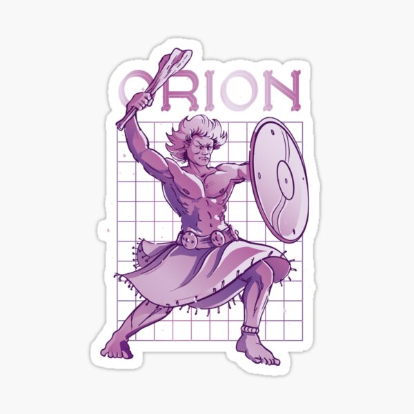 "Orion Greek Mythology Essential ." Sticker by morphykiswop | Redbubble
