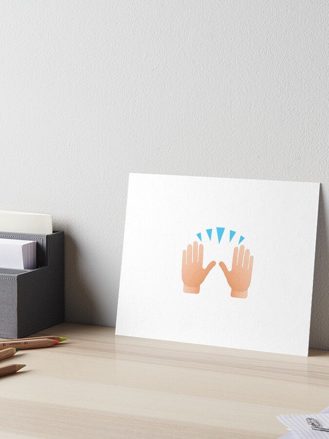 "Hallelujah Emoji" Art Board Print for Sale by Sled-Dog-Studio | Redbubble