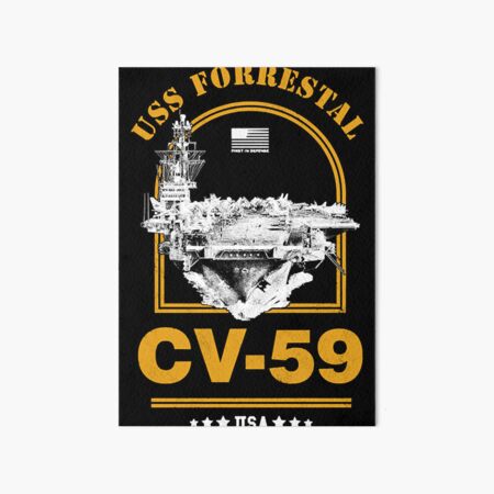 "USS Forrestal CV-59 " Art Board Print for Sale by KevinFerna4344 ...