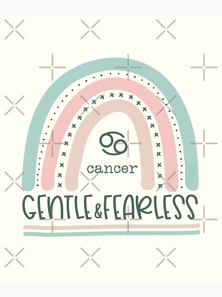 "Boho Rainbow - Cancer" Poster for Sale by GrimButterfly | Redbubble