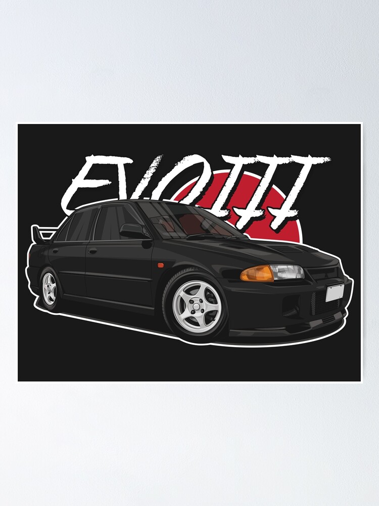 "Mitsubishi Lancer Evolution EVO 3" Poster for Sale by carvect-id ...