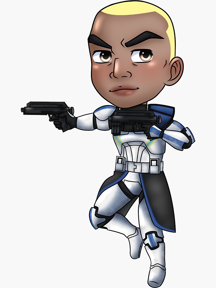 "Captain Rex " Sticker by Risettochan | Redbubble