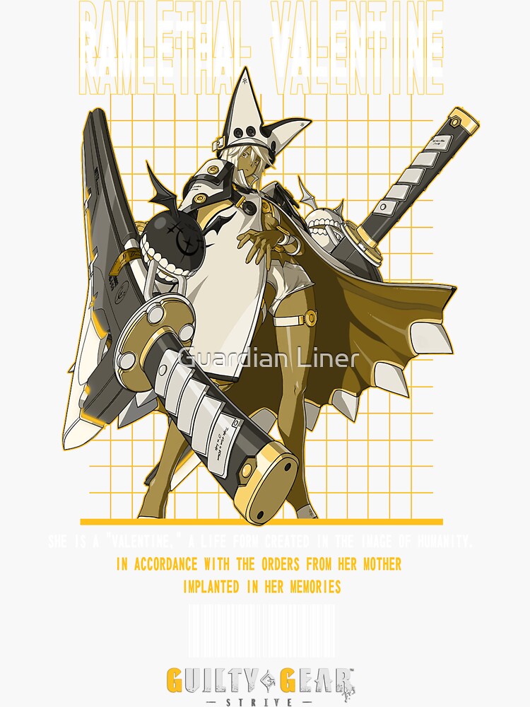 "Guilty Gear Ramlethal" Sticker for Sale by lasangelo | Redbubble