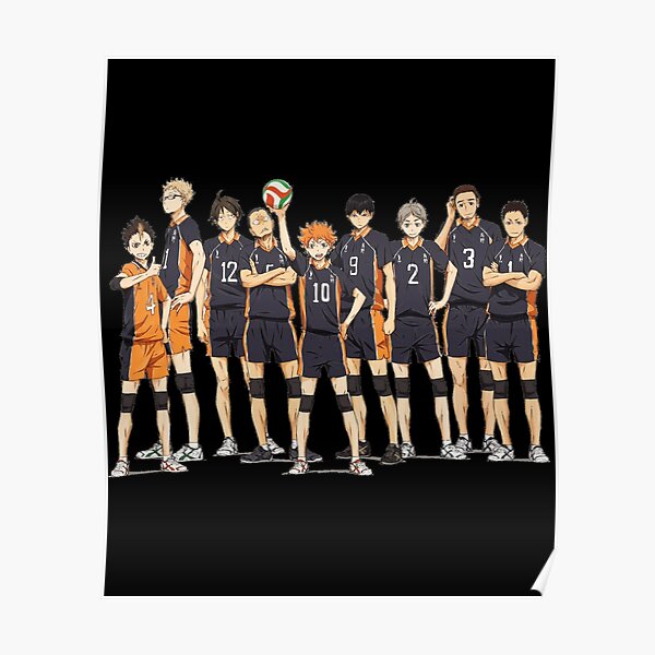 "Haikyuu!!- Karasuno Sticker" Poster for Sale by cruseqrsamse | Redbubble