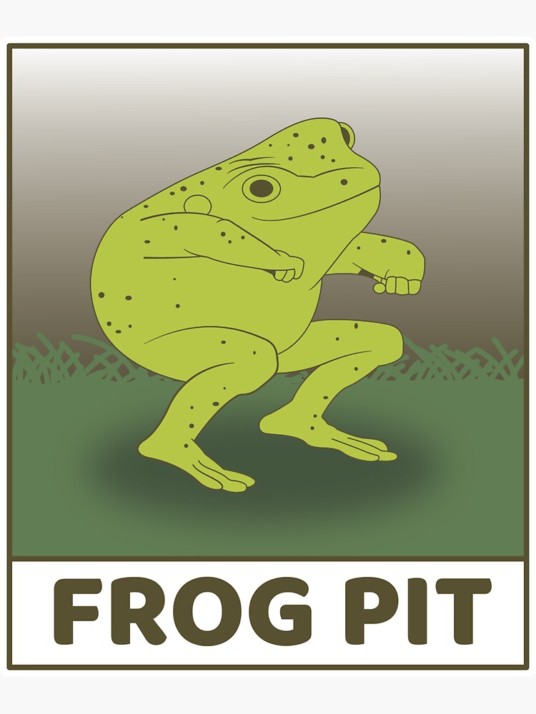 "Frog Pit" Sticker by GhostWrench | Redbubble