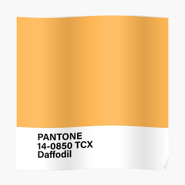 "pantone 14-0850 TCX Daffodil" Poster for Sale by princessmi-com ...