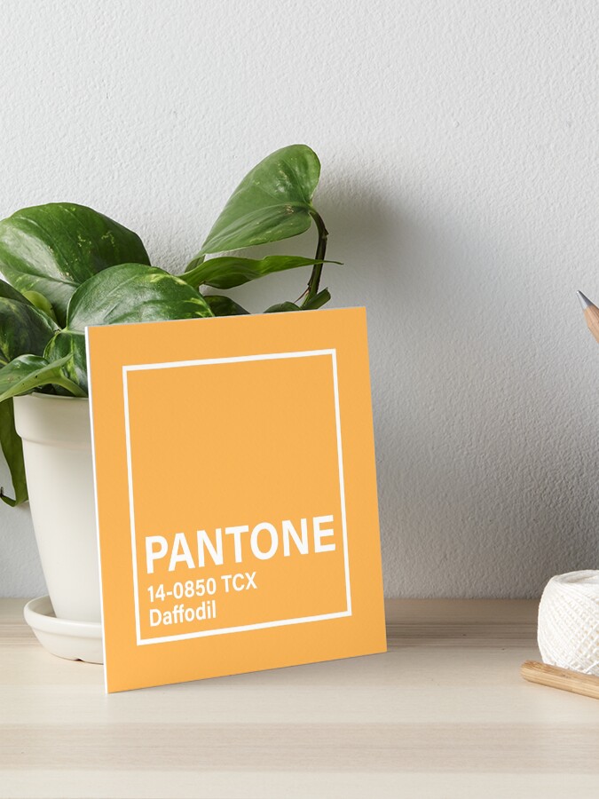 "pantone 14-0850 TCX Daffodil" Art Board Print for Sale by princessmi ...