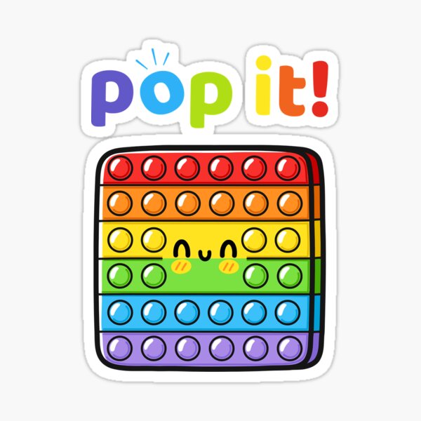 "pop it" Sticker for Sale by WestleyCarter | Redbubble
