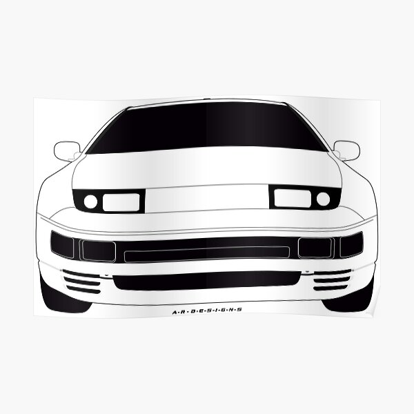 "Nissan 300zx Front " Poster for Sale by ARDesigns7 | Redbubble