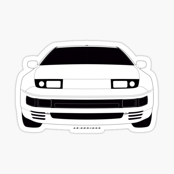 "Nissan 300zx Front " Sticker by ARDesigns7 | Redbubble