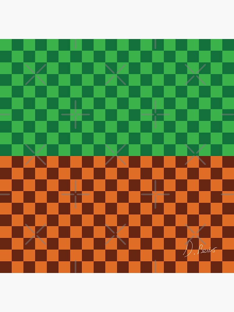 "Classic Checkerboard Pattern ~ Green Hill Palette " Poster for Sale by ...