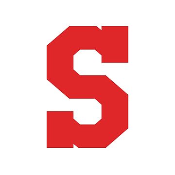 "Alphabet, Red S, Sports letter S" Sticker for Sale by TheCultStuff ...