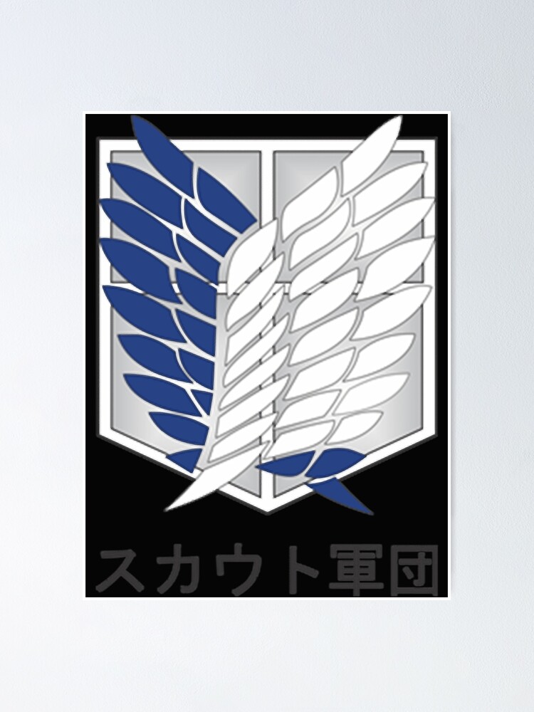 Póster «Ataque a los titanes Shingeki No Kyojin Logotipo Snk Clásico ...