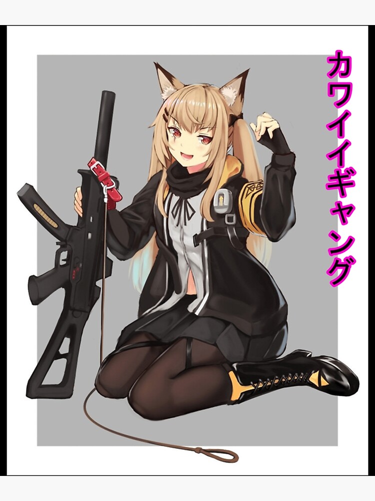"Kitsune with gun Classic ." Poster for Sale by solinavyseel | Redbubble