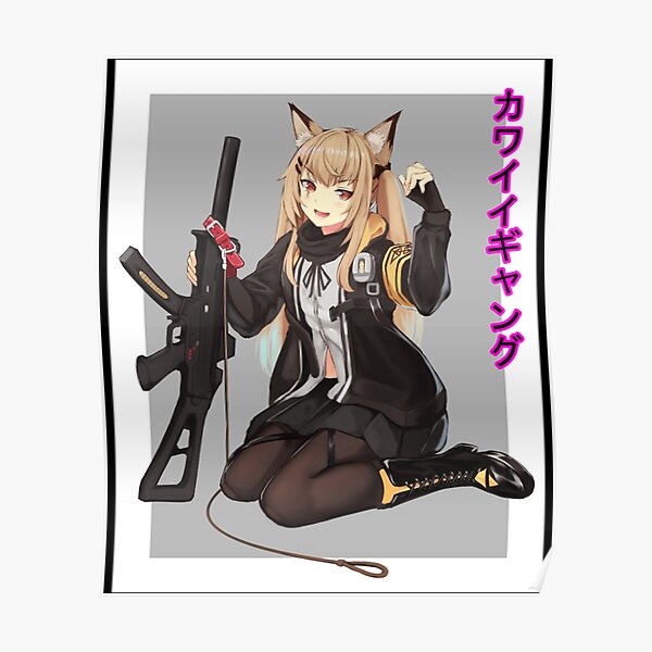"Kitsune with gun Classic ." Poster for Sale by solinavyseel | Redbubble