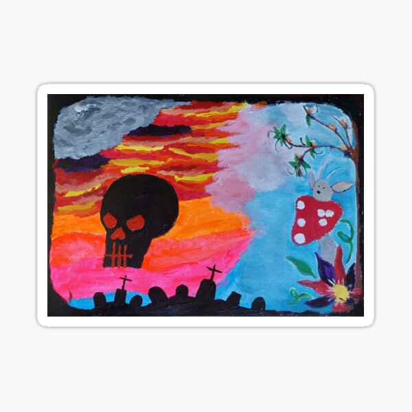 "Skies Of Awe" Sticker by FlamboyantDream | Redbubble