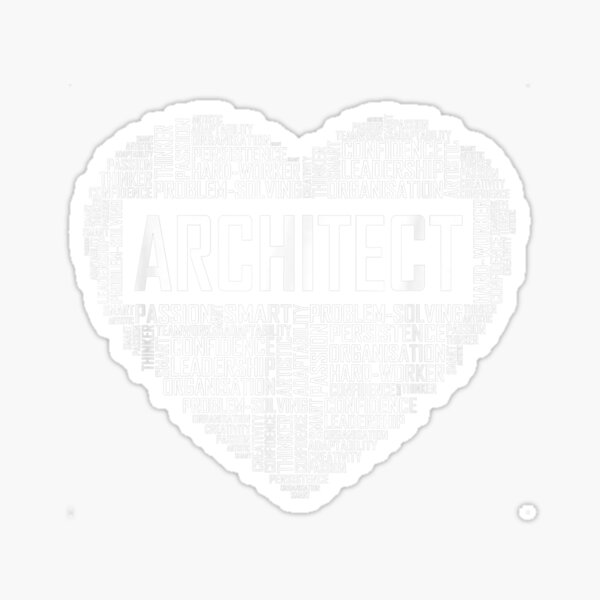"Architect Gifts Architecture Lover Student Graduation" Sticker by ...