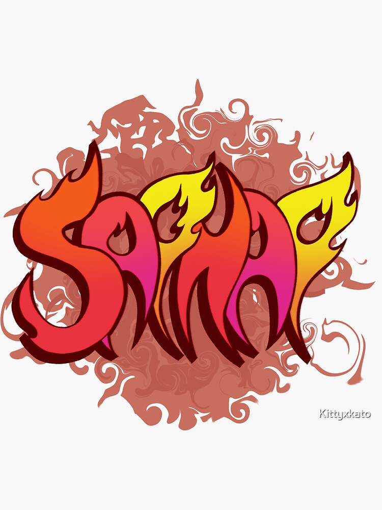 "Sapnap Graphic Design Font " Sticker for Sale by Kittyxkato | Redbubble