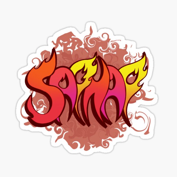 "Sapnap Graphic Design Font " Sticker for Sale by Kittyxkato | Redbubble