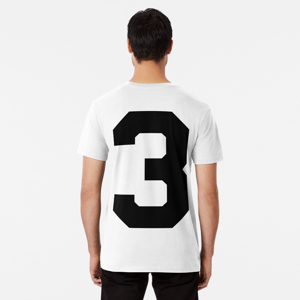 "Number 3, Black three, Sports number 3" Poster for Sale by ...