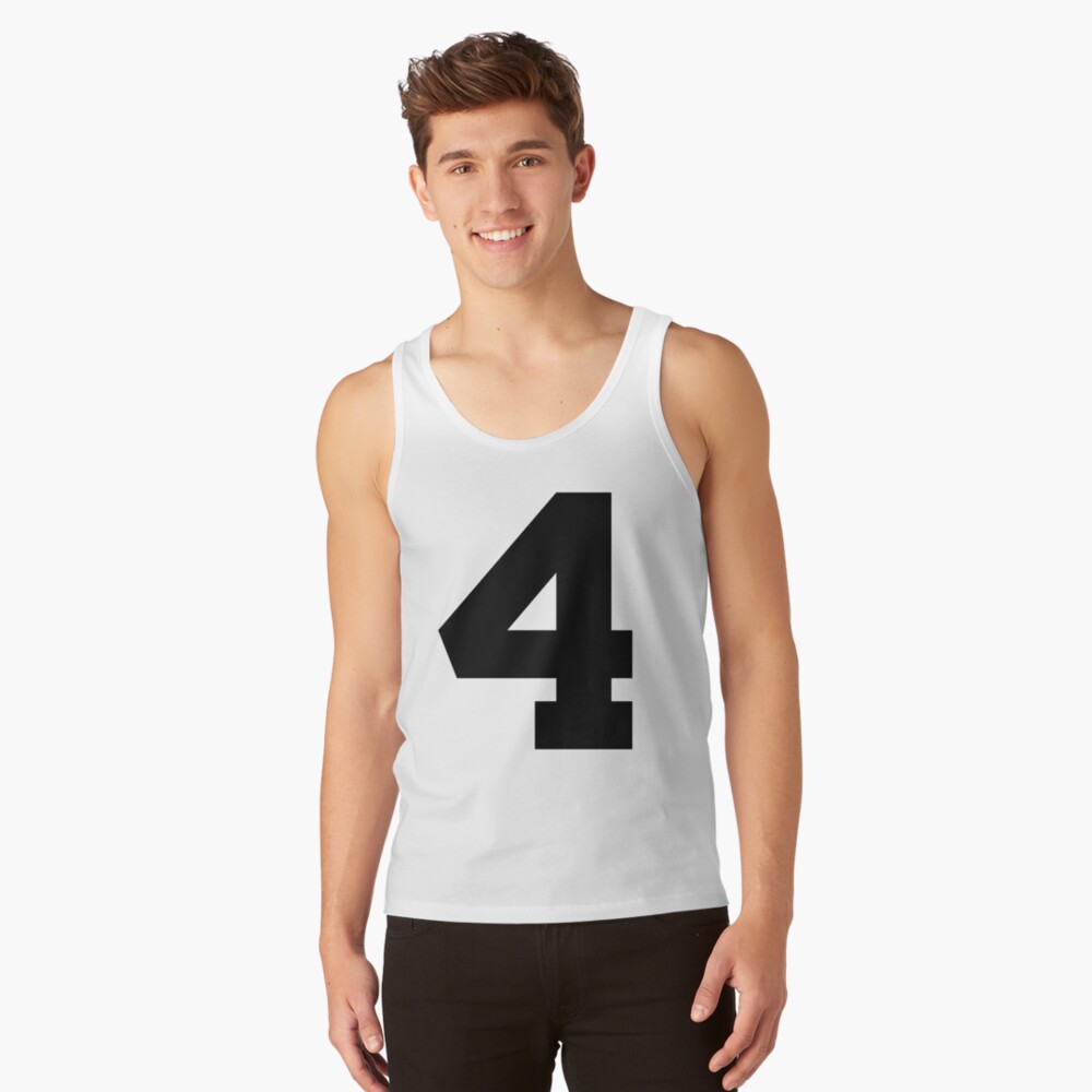 "Number 4, Black four, Sports number 4" Sticker for Sale by ...