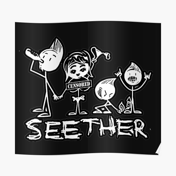 "Seether full originals album-logo" Poster for Sale by galaxy9323 ...