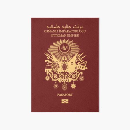 "Ottoman empire passport" Art Board Print for Sale by HAKVS | Redbubble