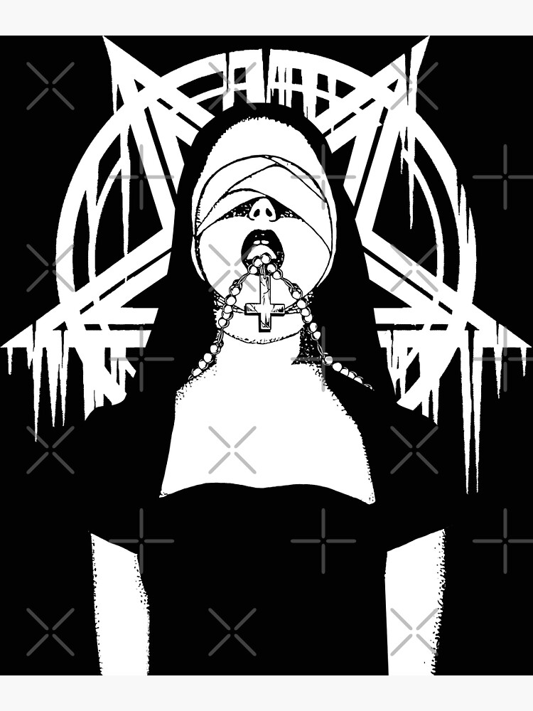 "Satan nun" Poster for Sale by JoyceGray | Redbubble