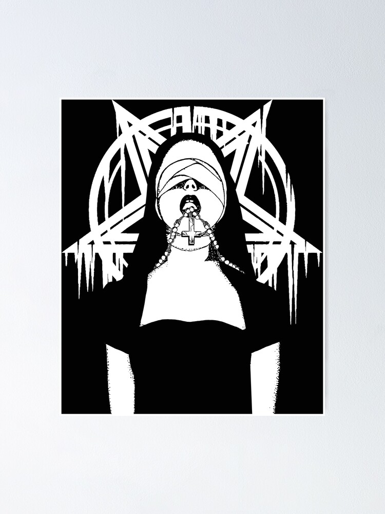 "Satan nun" Poster for Sale by JoyceGray | Redbubble