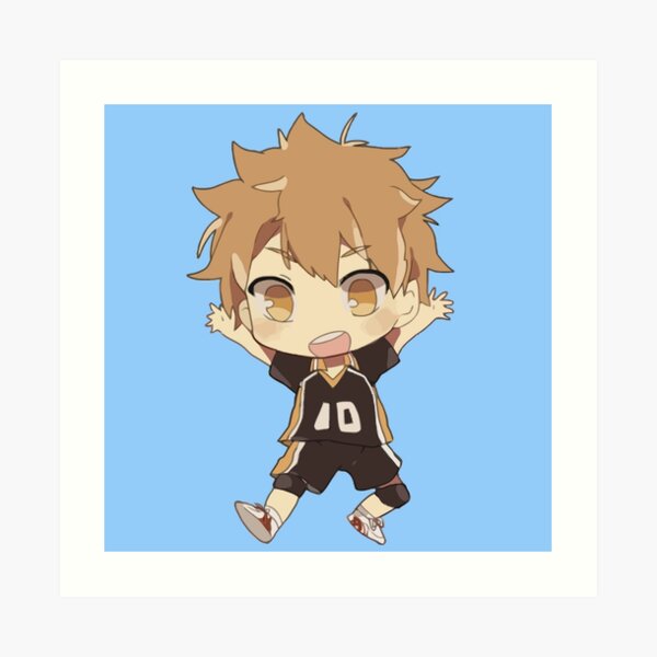 Shoyo Hinata Chibi Art Print For Sale By Chibify Redbubble