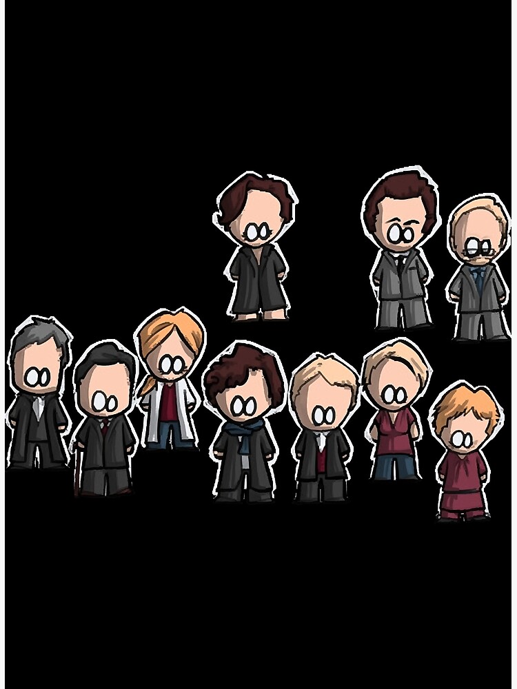 "Sherlock characters " Poster for Sale by GaryPark3141 | Redbubble