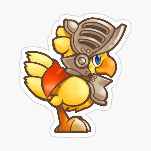 "Chocobo Knight" Sticker by NEOFO | Redbubble