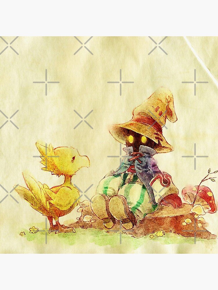 "FFIX Black Mage Vivi X Chocobo - Final Fantasy" Poster for Sale by ...
