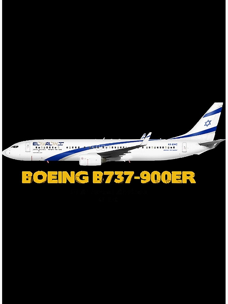 Póster «Boeing B737-900ER - Aerolíneas El Al Israel» de MatthewBla8377 ...