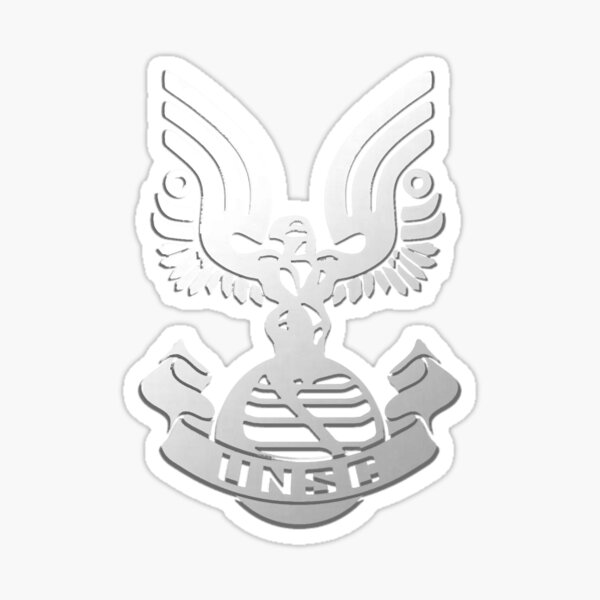 "HALO UNSC LOGO" Sticker by RechelValatine | Redbubble