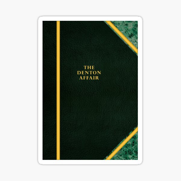 "The Denton Affair Cover" Sticker for Sale by ShawnHallDesign | Redbubble