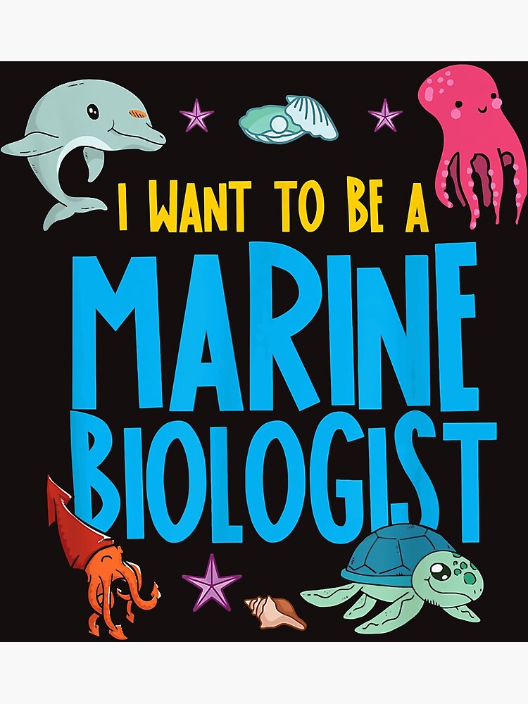 "Marine Biologist Cute Marine Animals 186" Poster for Sale by ...