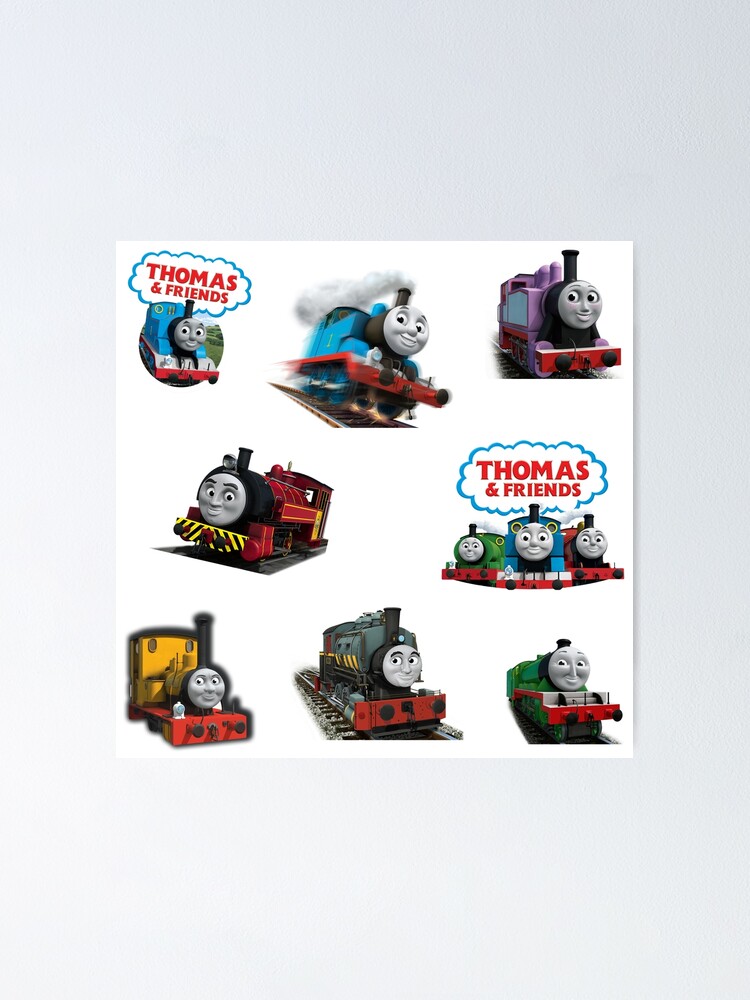Póster «Pack de pegatinas Thomas el tren y sus amigos» de Razvanje20 ...